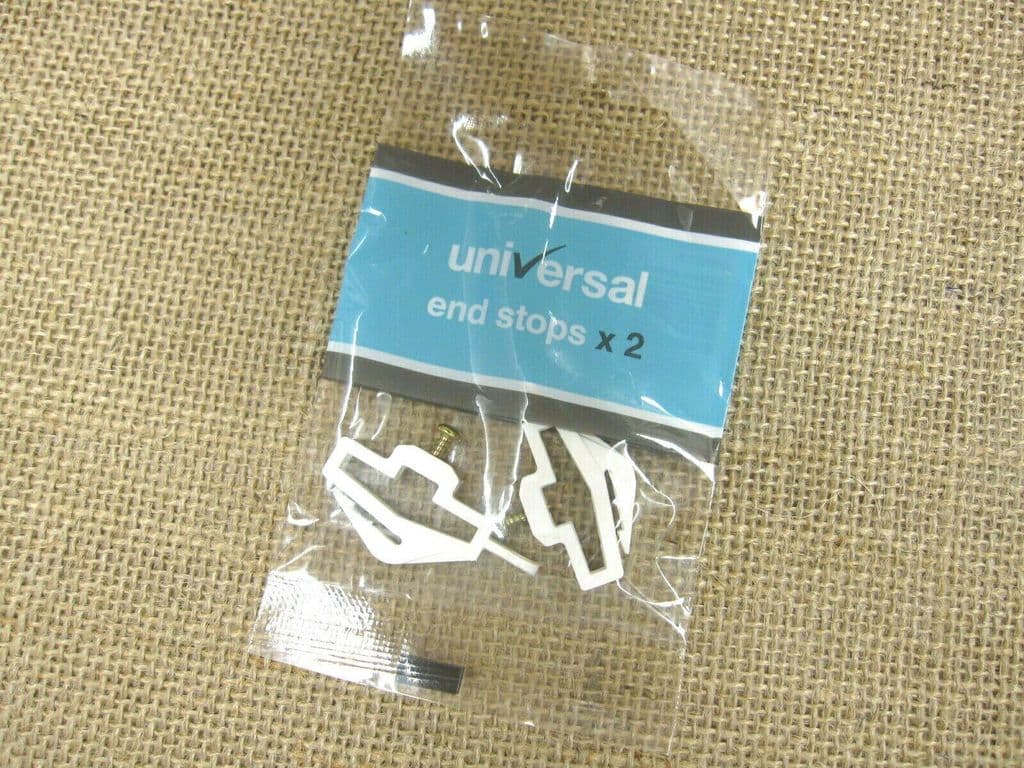 2 Universal CURTAIN TRACK END STOPS endstops stoppers